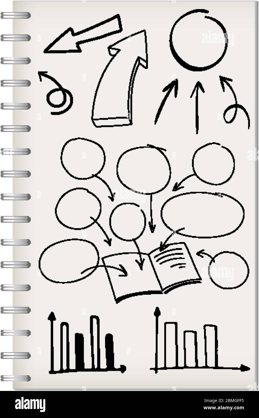 Speech bubble on notebook page illustration Stock Vector Image & Art ...