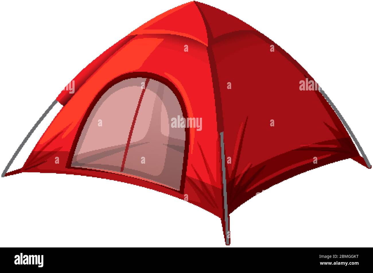Red tent on white background illustration Stock Vector Image & Art - Alamy