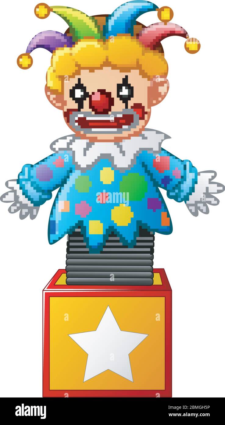 Scary clown doll Stock Vector Images - Alamy