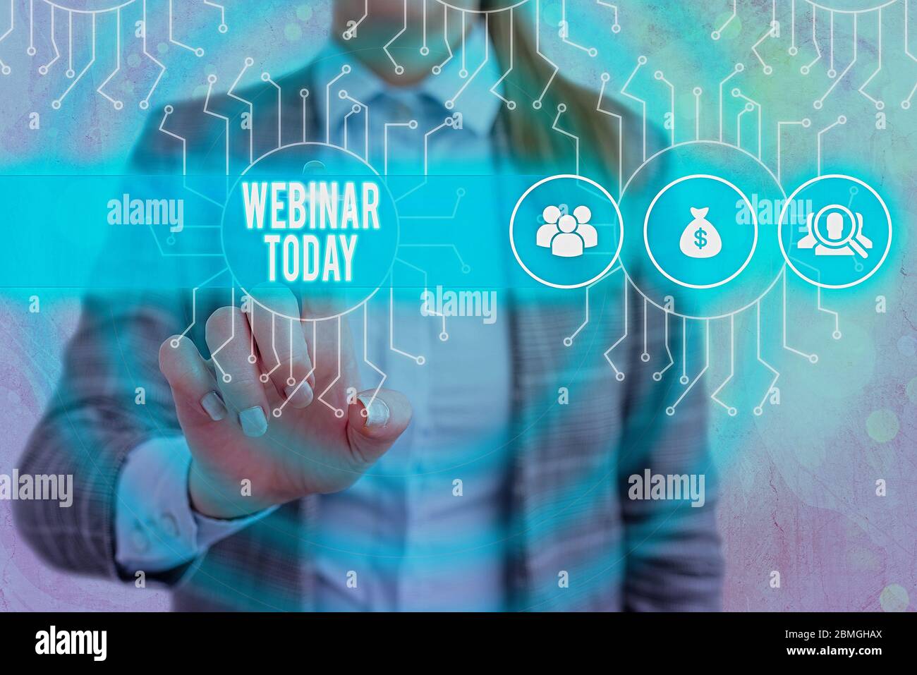 Handwriting text writing Webinar Today. Conceptual photo live online ...