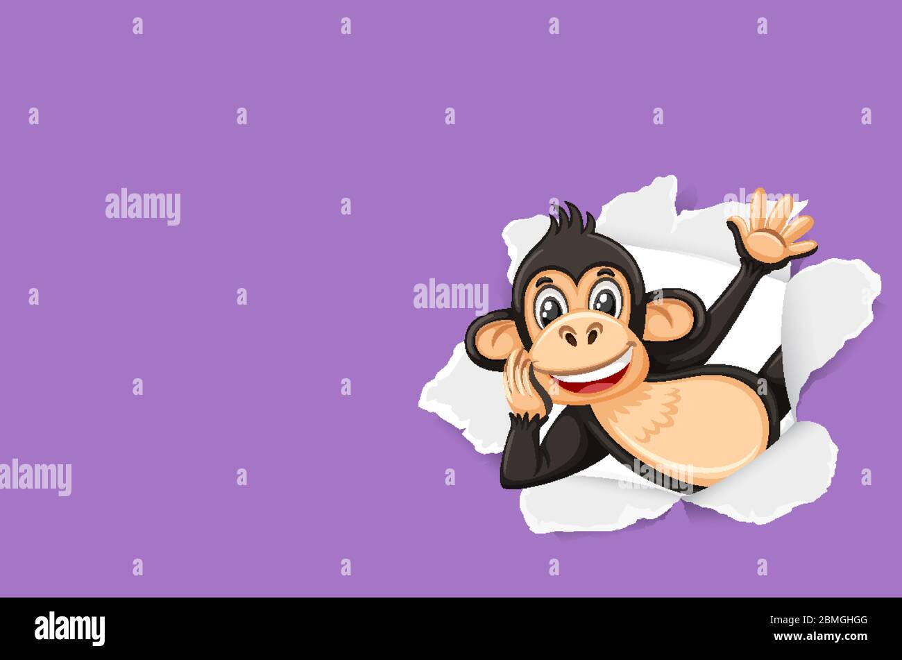 Monkeys and primates with wild mammals Stock Vector Images - Alamy