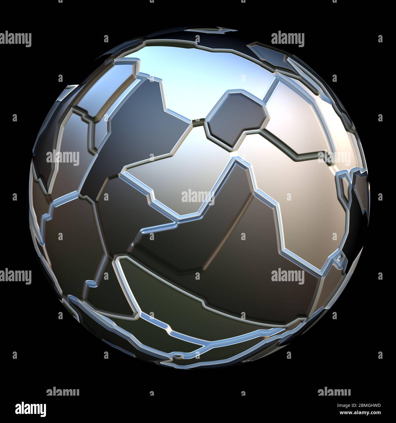 futuristic 3d globe sphere Stock Photo - Alamy