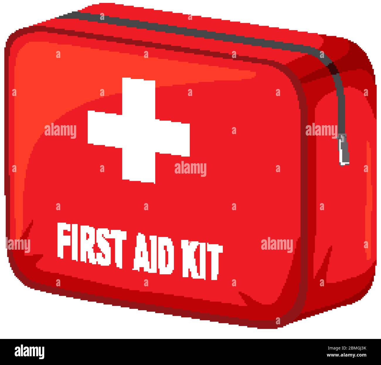 Box of first aid kit on white background illustration Stock Vector ...