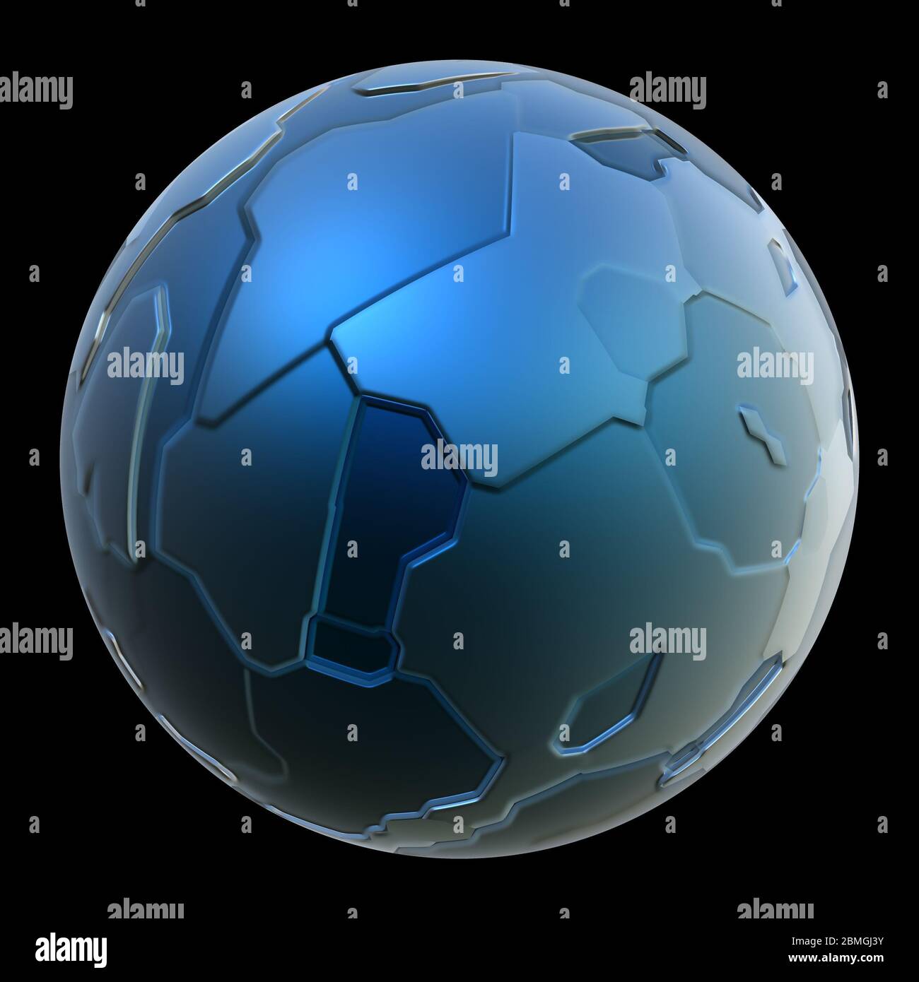 futuristic 3d globe sphere Stock Photo - Alamy
