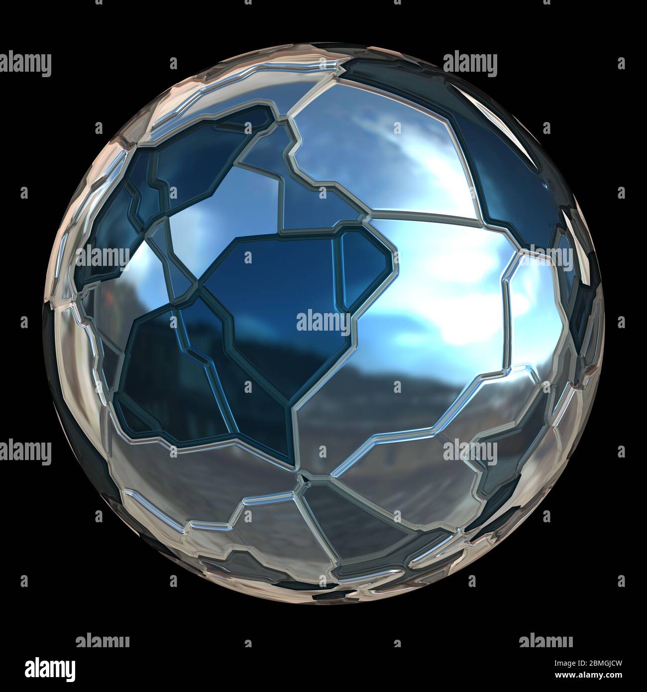 futuristic 3d globe sphere Stock Photo - Alamy