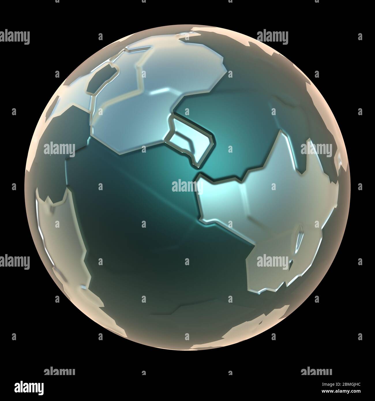 futuristic 3d globe sphere Stock Photo - Alamy