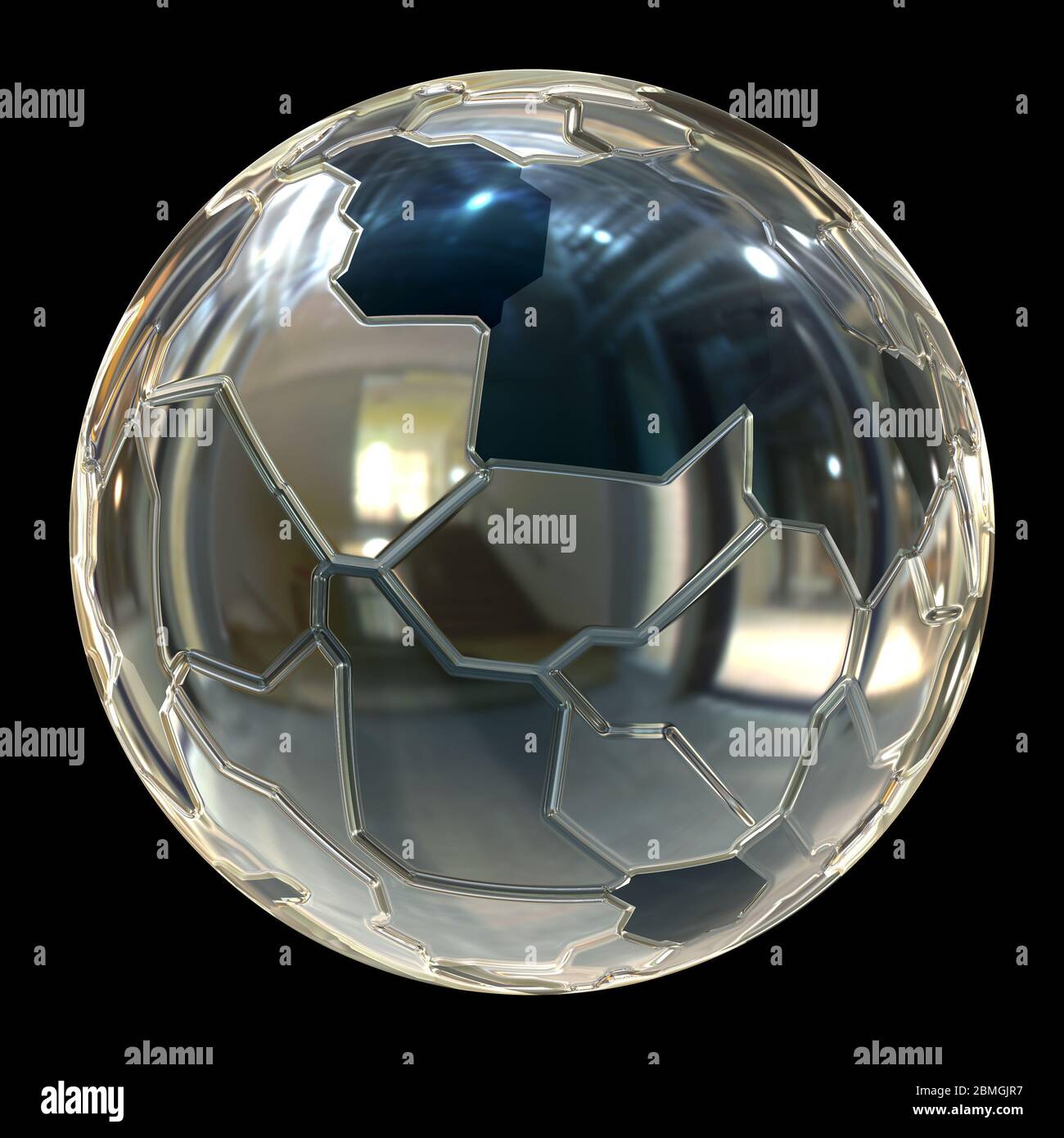 futuristic 3d globe sphere Stock Photo - Alamy