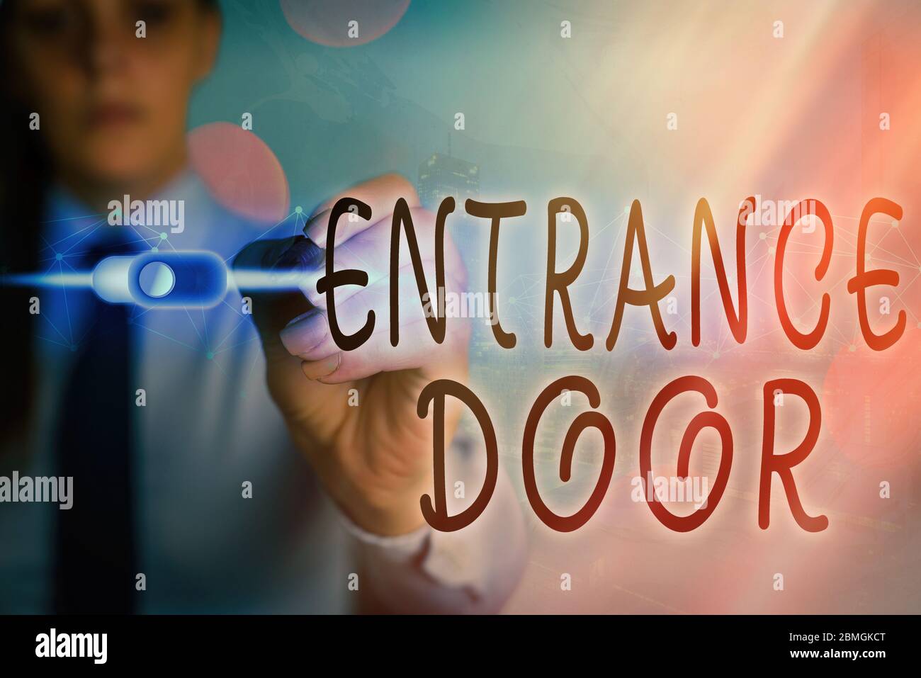 Writing note showing Entrance Door. Business concept for Way in Doorway ...