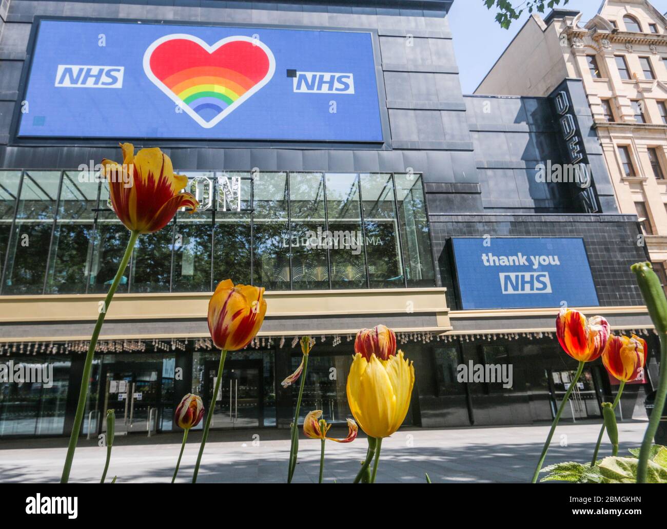 Nhs blue hearts hi-res stock photography and images - Alamy