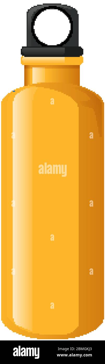 Water bottle in yellow color illustration Stock Vector Image & Art - Alamy