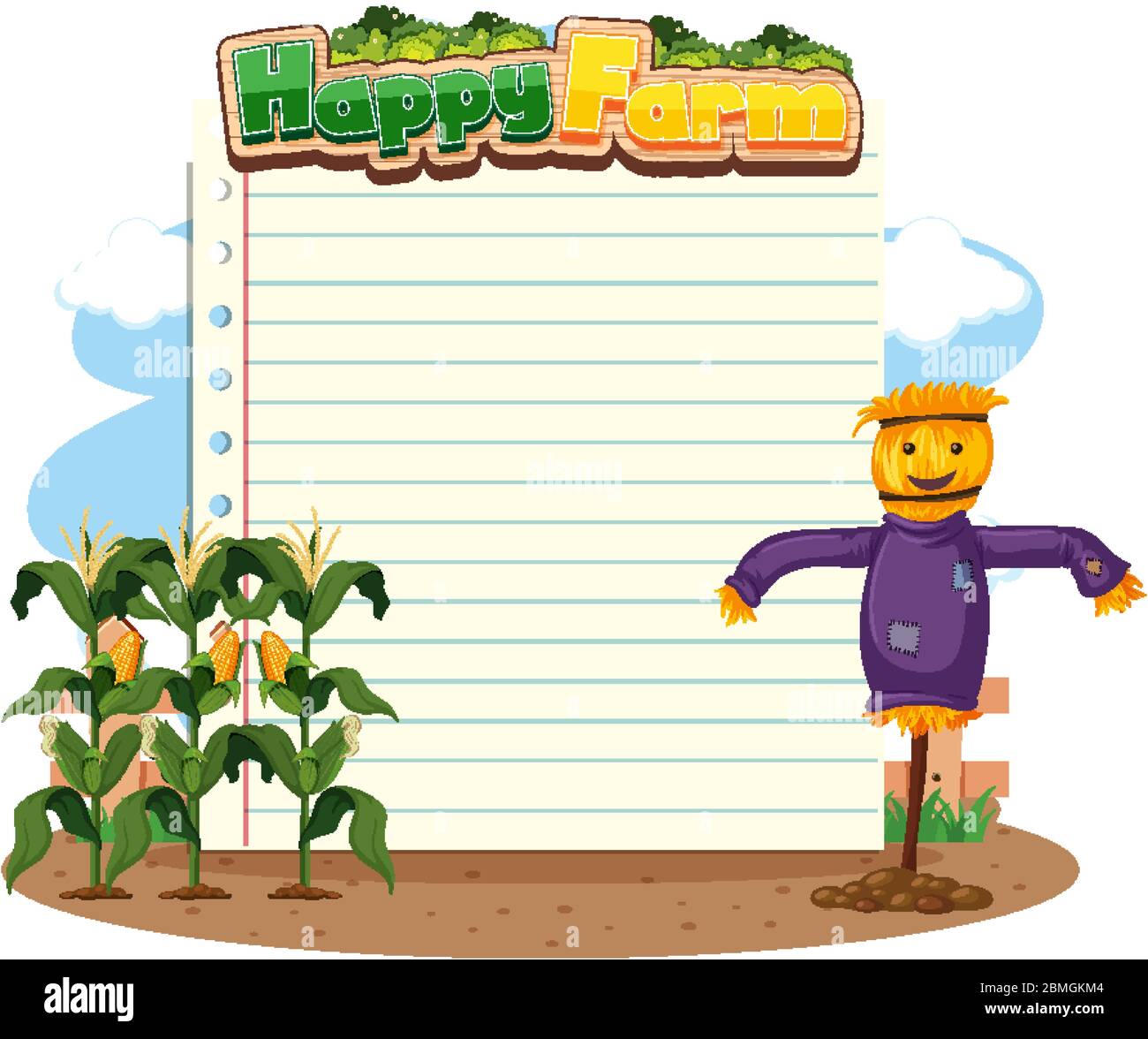 Border frame template with gardening theme background illustration ...