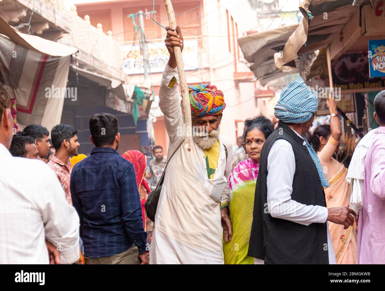 Portrait of Rajasthani people in Pushkar city Stock Photo - Alamy