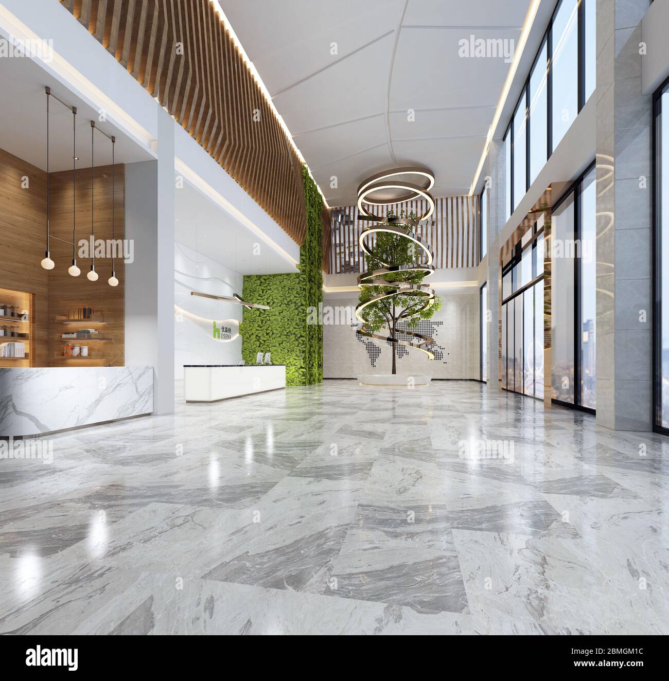 empty lobby interior Stock Photo - Alamy