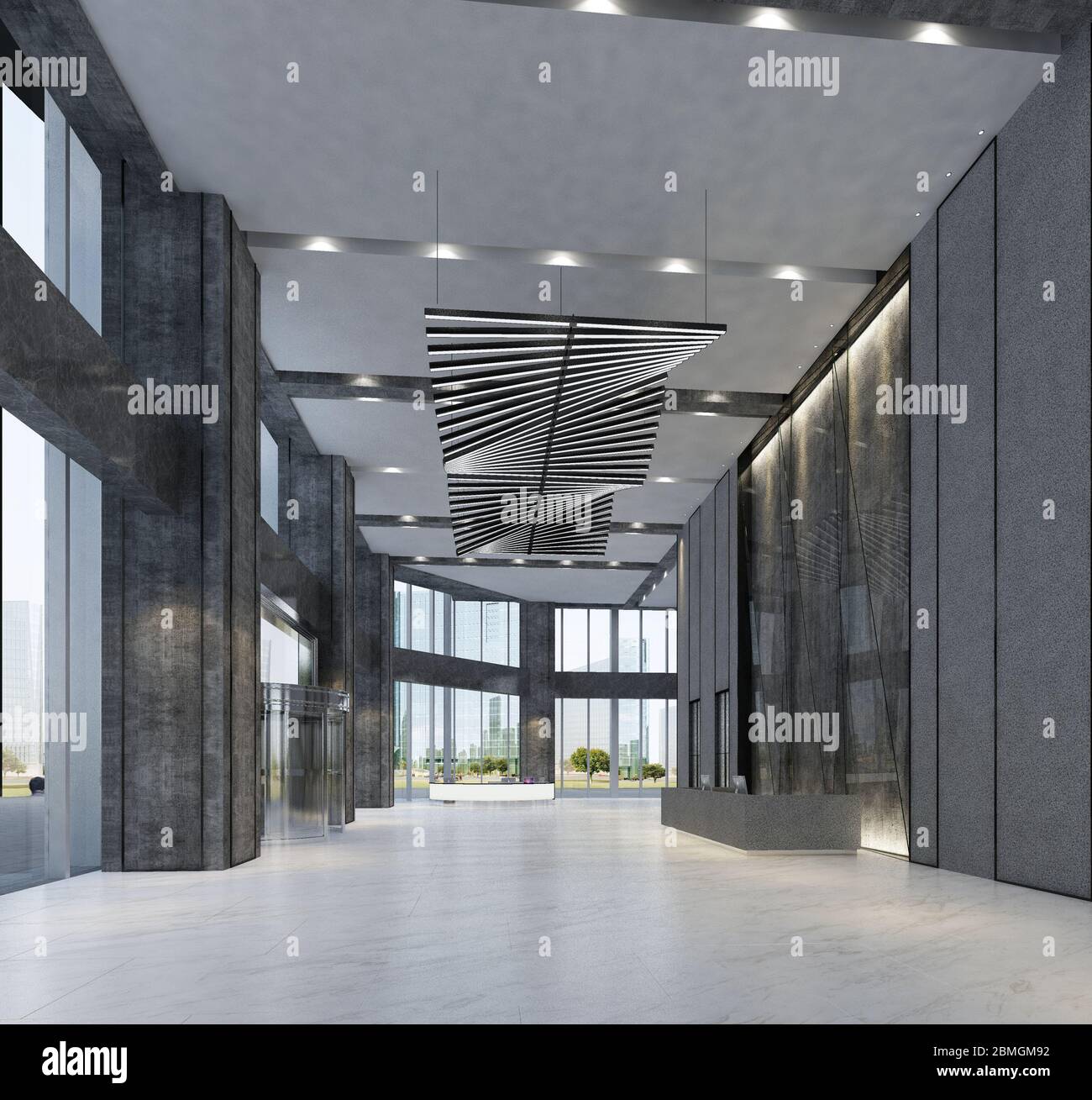 empty lobby interior Stock Photo - Alamy