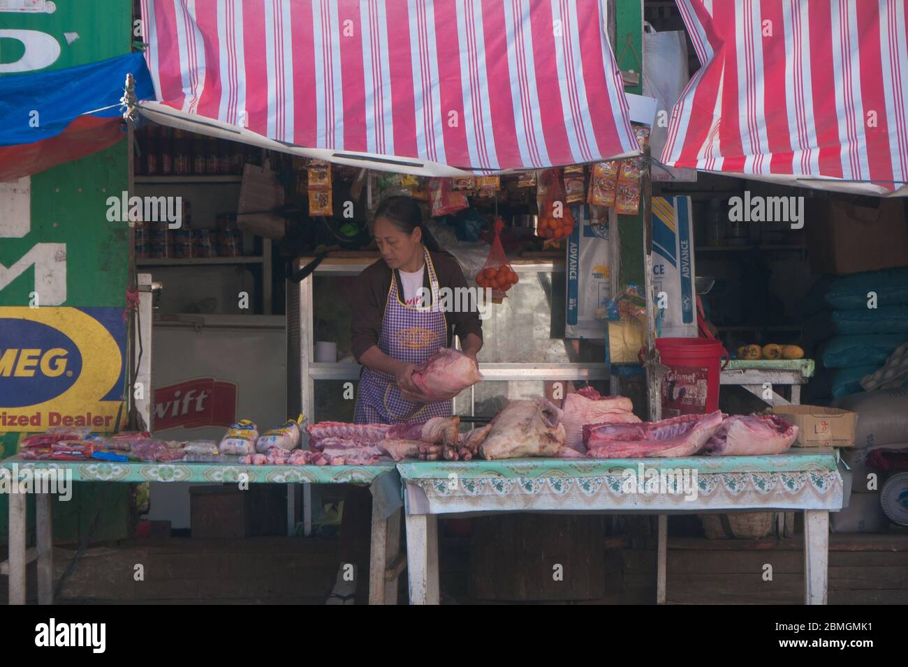 Banaue, Philippines - February 2012: Traditional market woman selling ...
