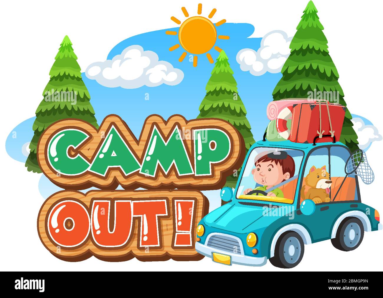 Female in car park Stock Vector Images - Alamy