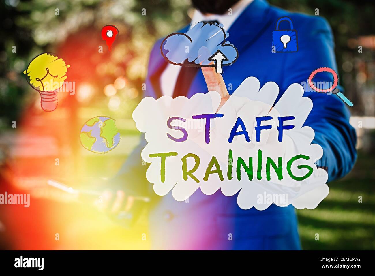 Handwriting text writing Staff Training. Conceptual photo A program ...