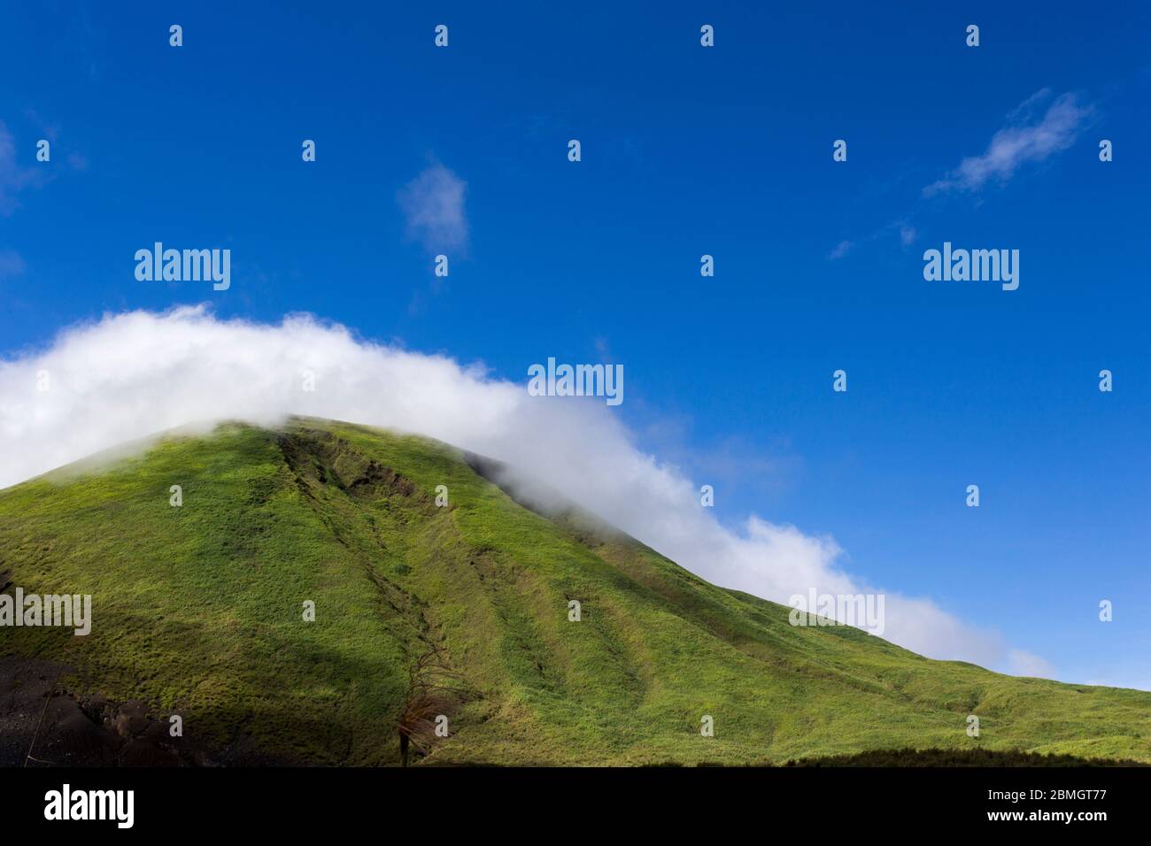 Arriving on top of Lokon volcano in Sulawesi Stock Photo - Alamy