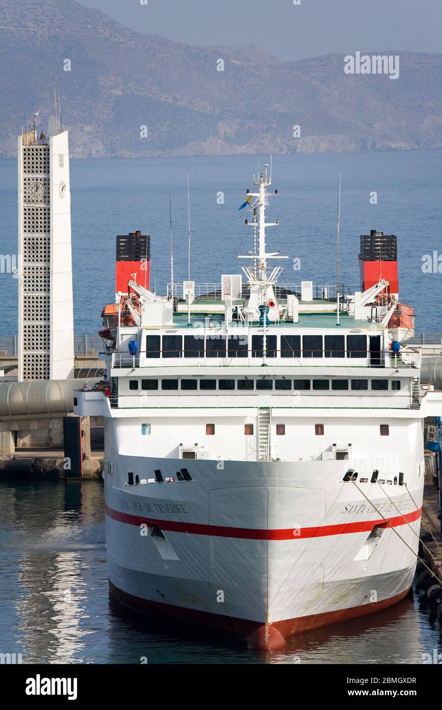 Car ferry terminal, Port of Melilla, Spanish Morocco, Spain Stock Photo ...