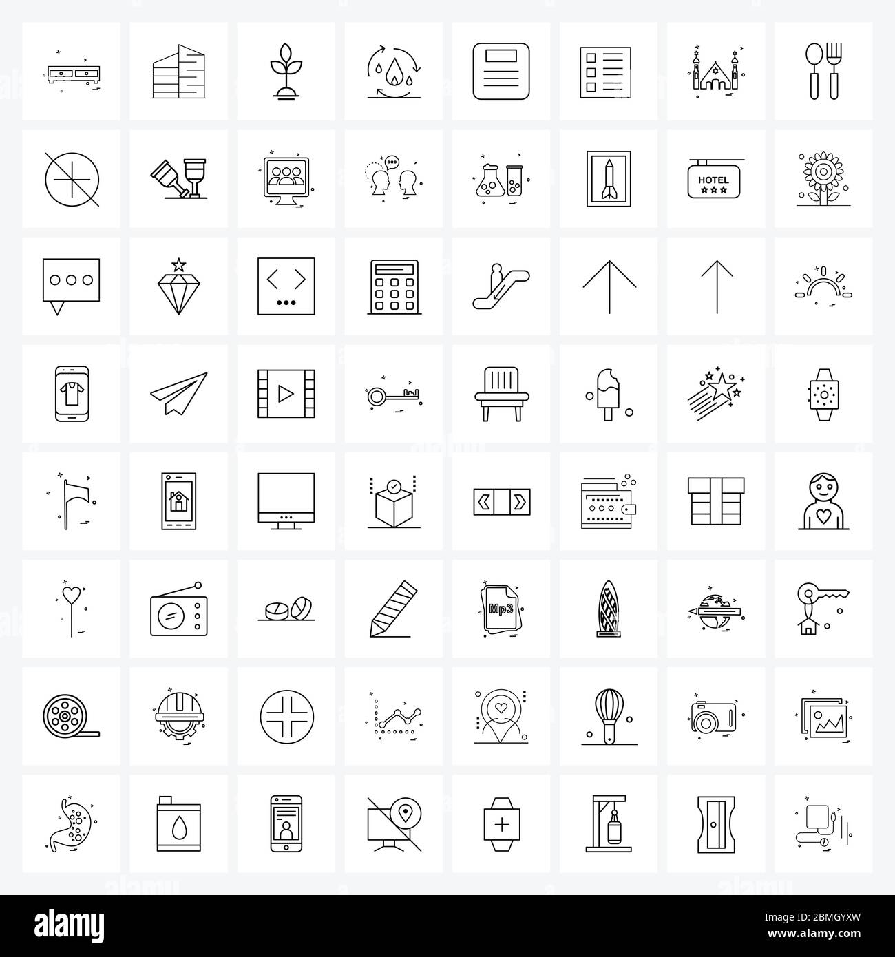 64 Universal Icons Pixel Perfect Symbols of bullets, board, green, file ...