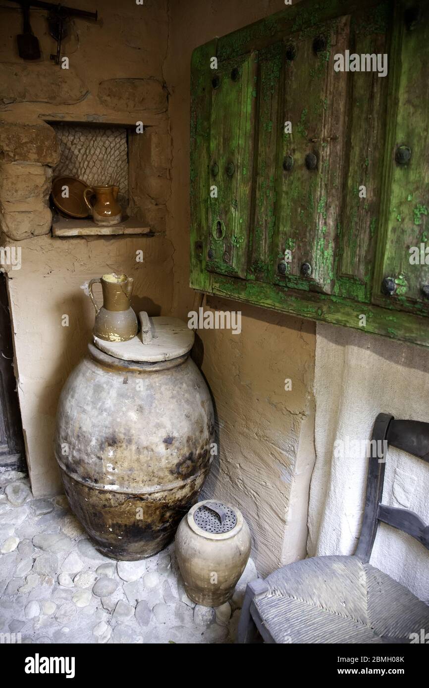 Ceramic and clay artisan vases, decorative objects, handmade Stock ...