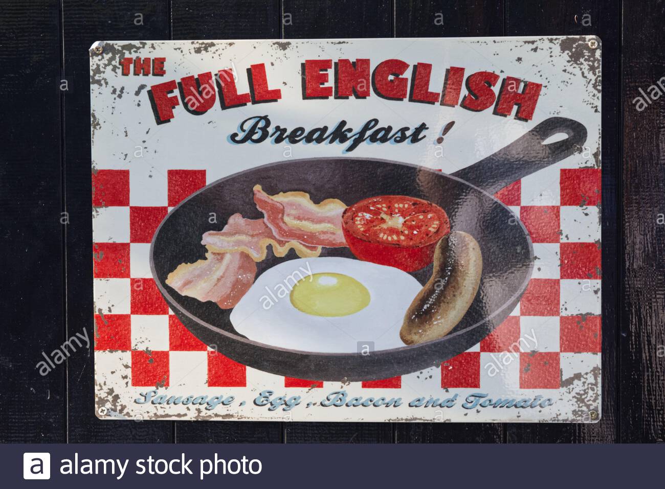 Full English Breakfast Sign High Resolution Stock Photography and ...