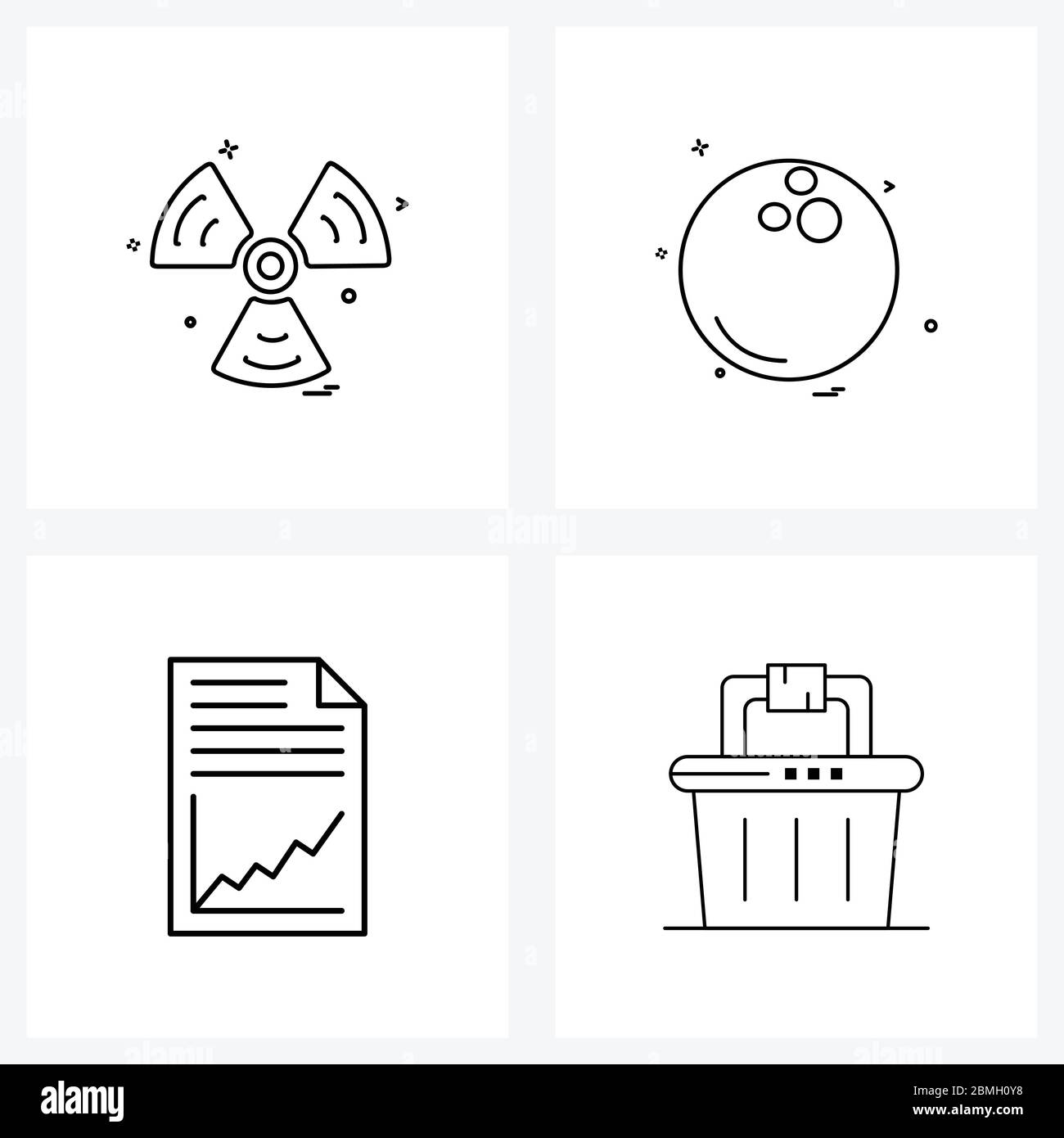 4 Universal Line Icon Pixel Perfect Symbols of fan, file, bowling ... 4 Universal Line Icon Pixel Perfect Symbols of fan, file, bowling ...