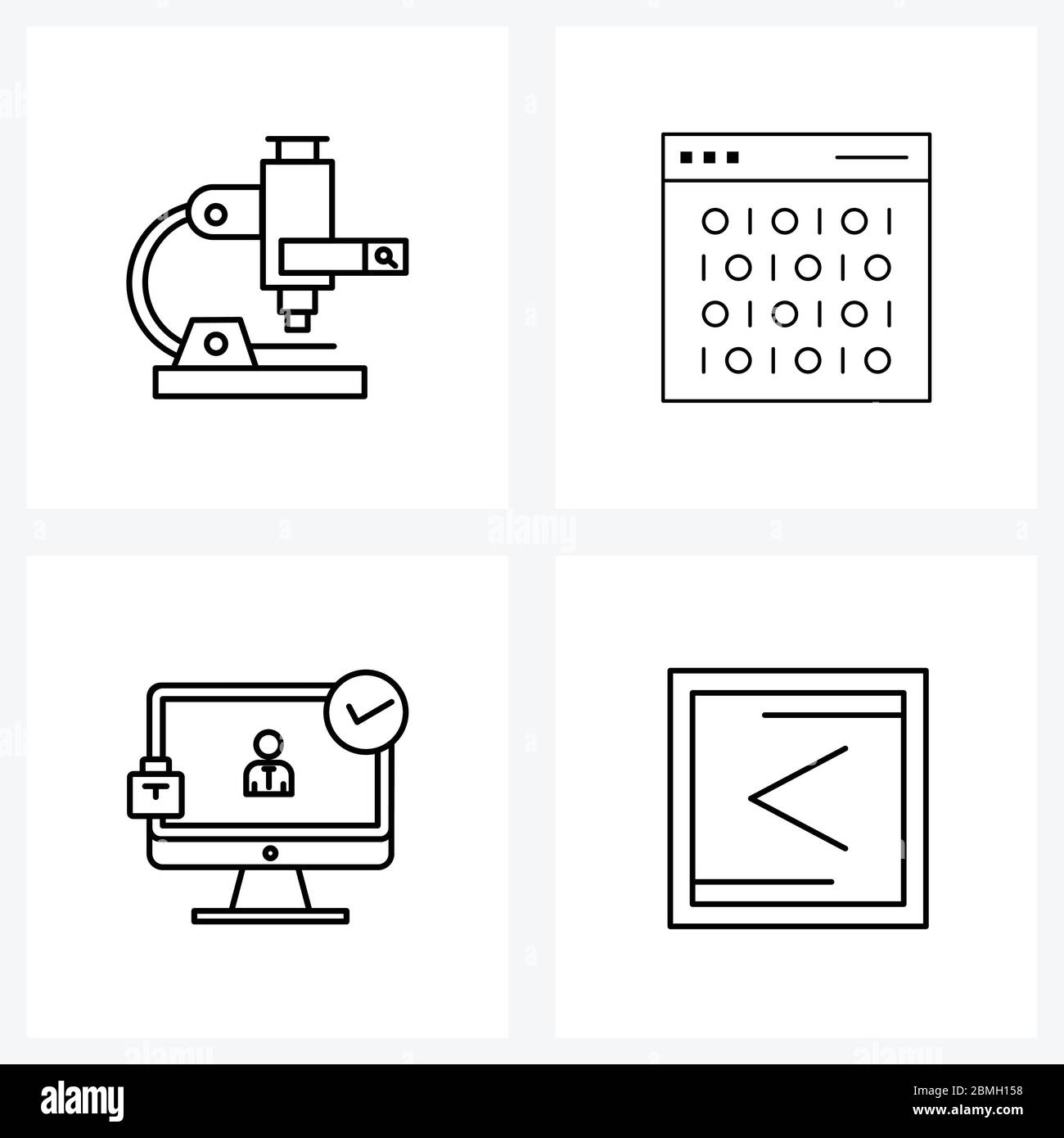 Microscope And Screen Black and White Stock Photos & Images - Alamy