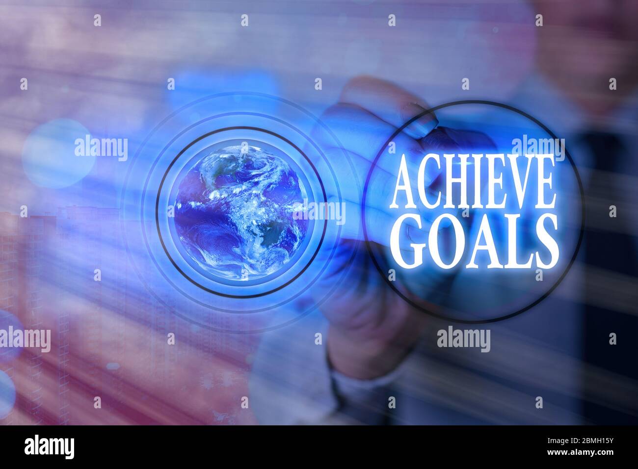 Writing note showing Achieve Goals. Business concept for Results ...