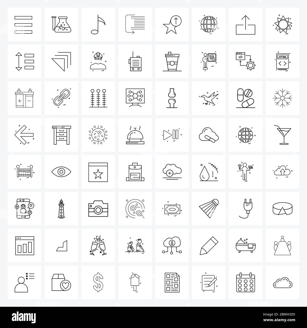 64 Editable Vector Line Icons and Modern Symbols of star, favorite ...