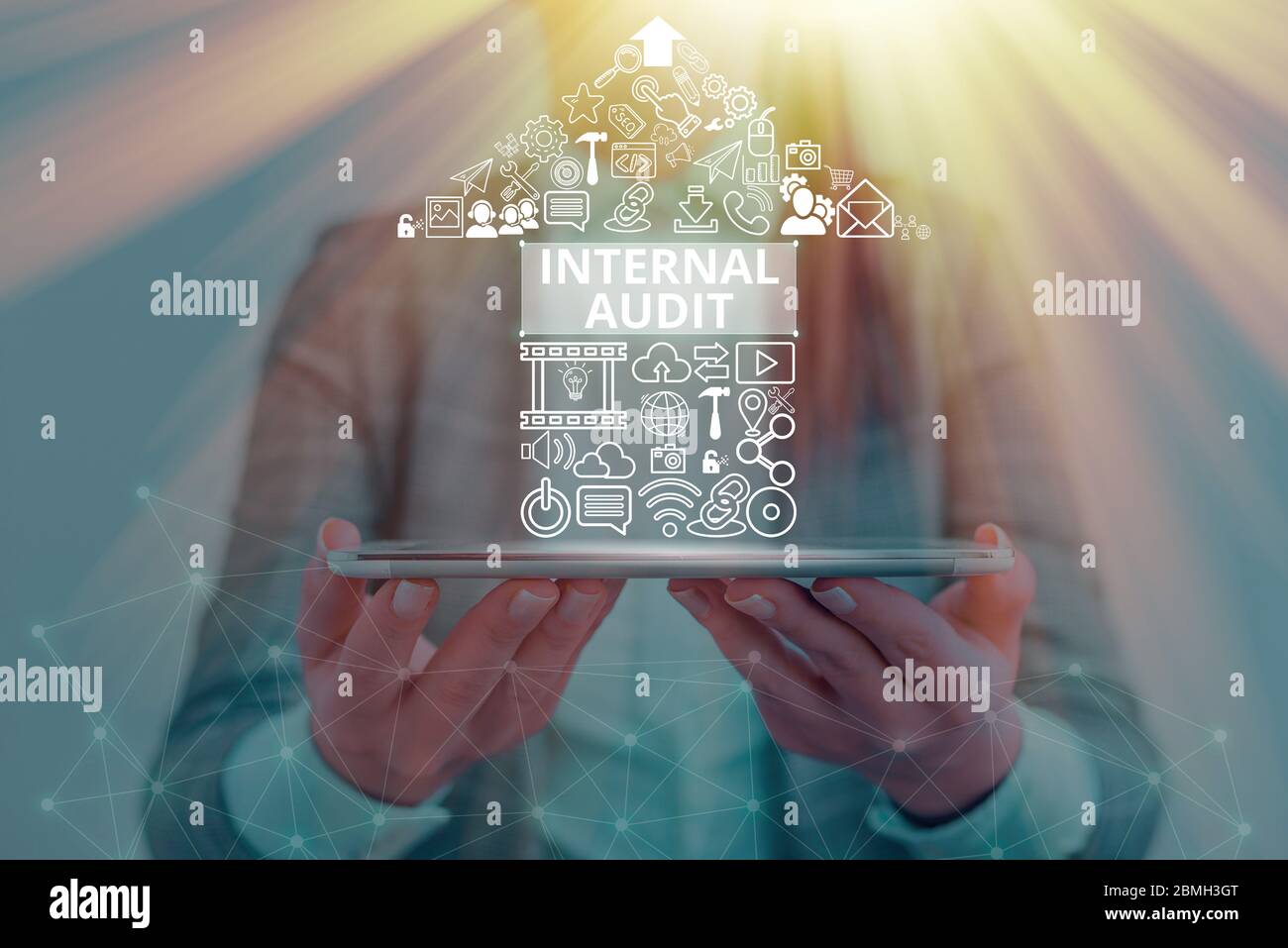 Handwriting text Internal Audit. Conceptual photo Evaluates the ...