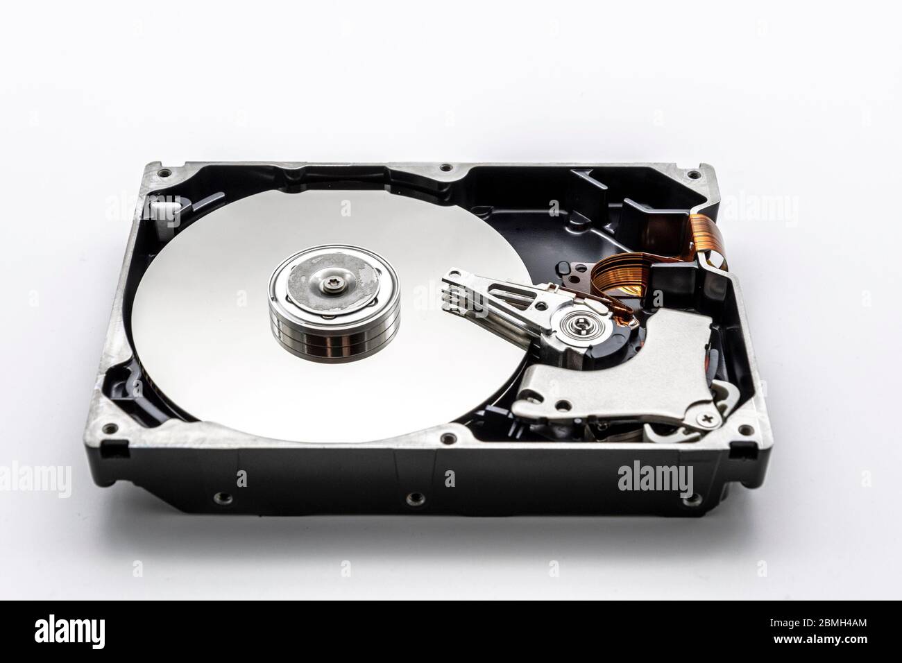 Close-up of mechanical hard disk disassembled Stock Photo - Alamy