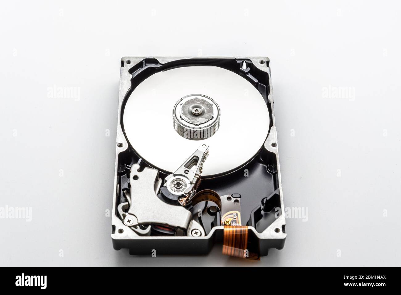 Close-up of mechanical hard disk disassembled Stock Photo - Alamy