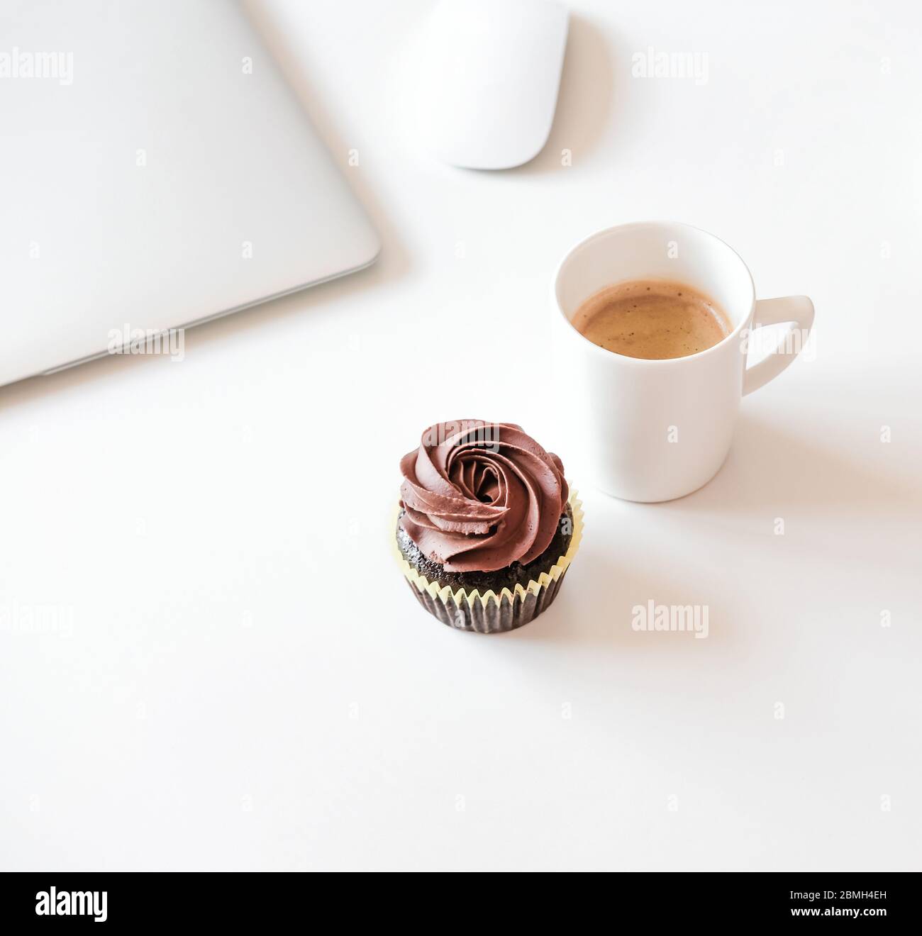 Coffee break in home office Stock Photo - Alamy