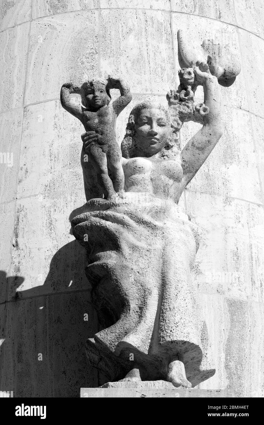 Detail Of The Remembrance Of The Dead Statue On The 4th Of May At ...
