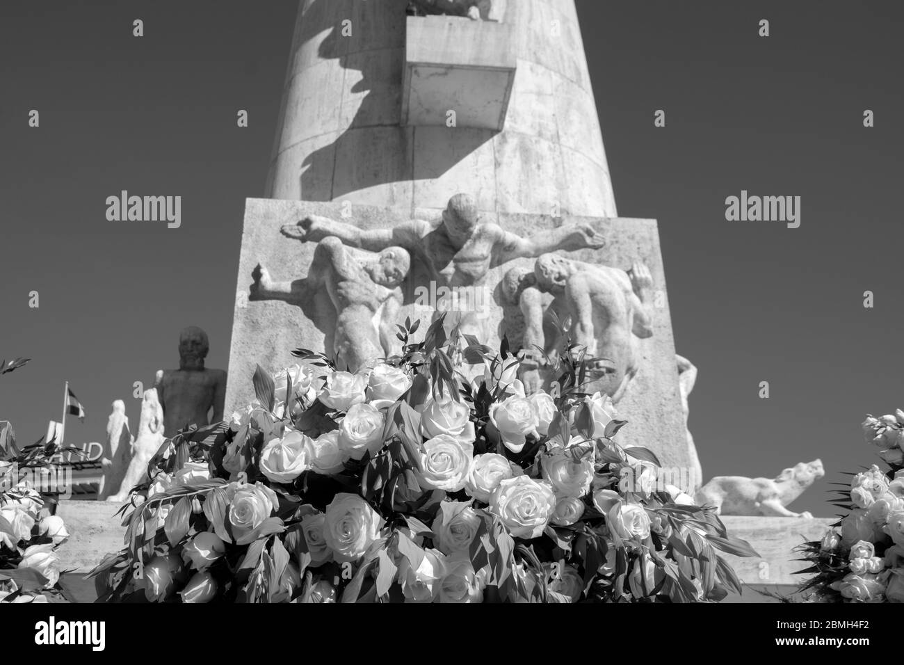 Detail Of The Remembrance Of The Dead Statue On The 4th Of May At ...