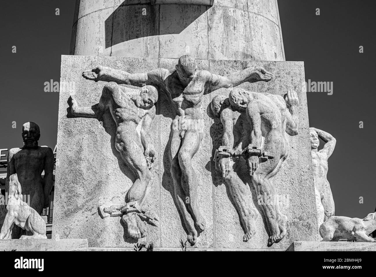 Detail Of The Remembrance Of The Dead Statue On The 4th Of May At ...