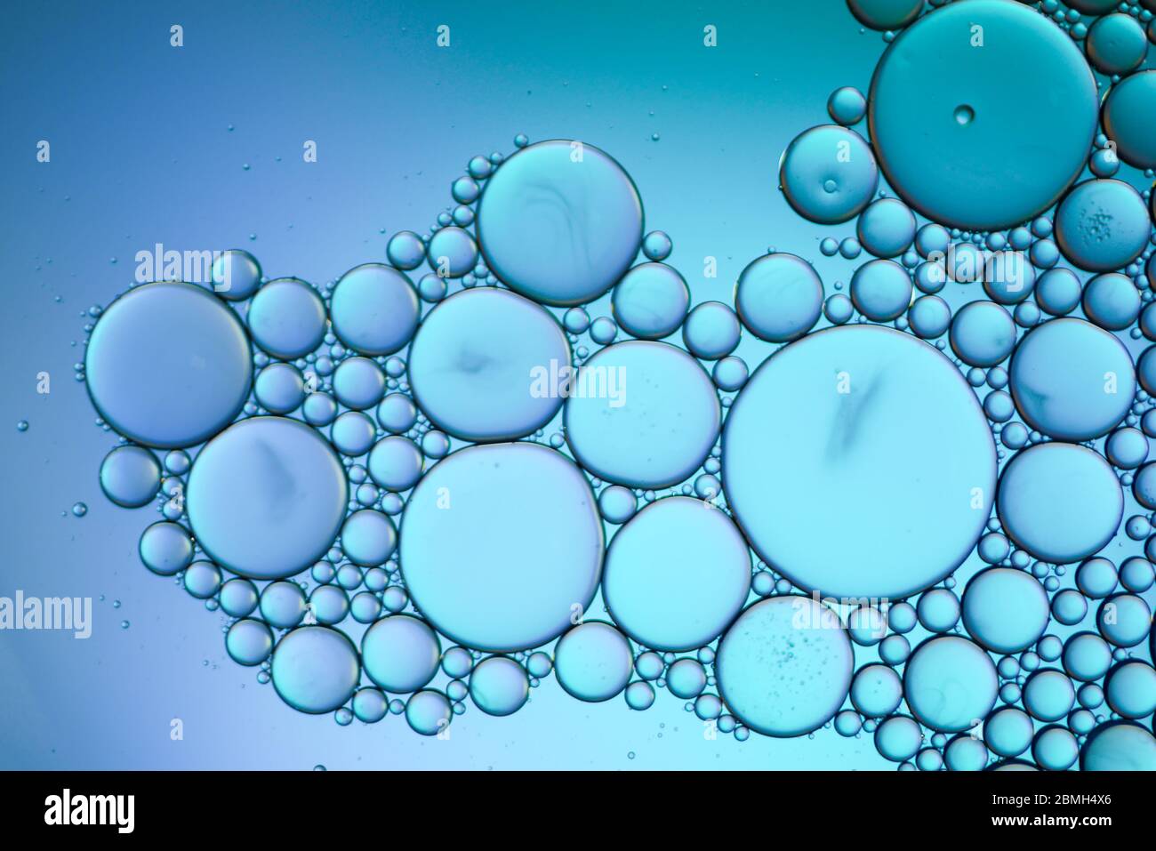 Colorful artistic of oil drop floating on the water Stock Photo - Alamy