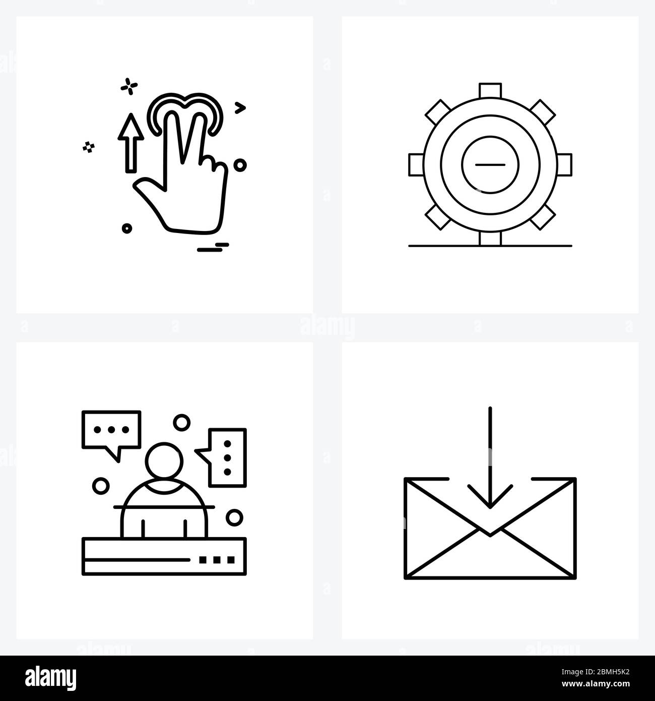 Speech fingers Stock Vector Images - Alamy