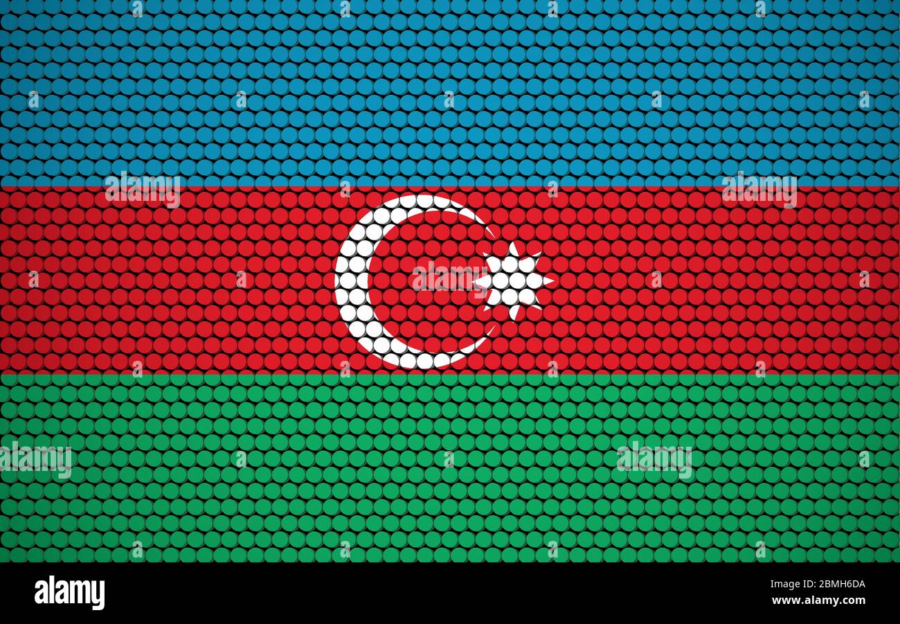 Dotted azerbaijani flag hi-res stock photography and images - Alamy