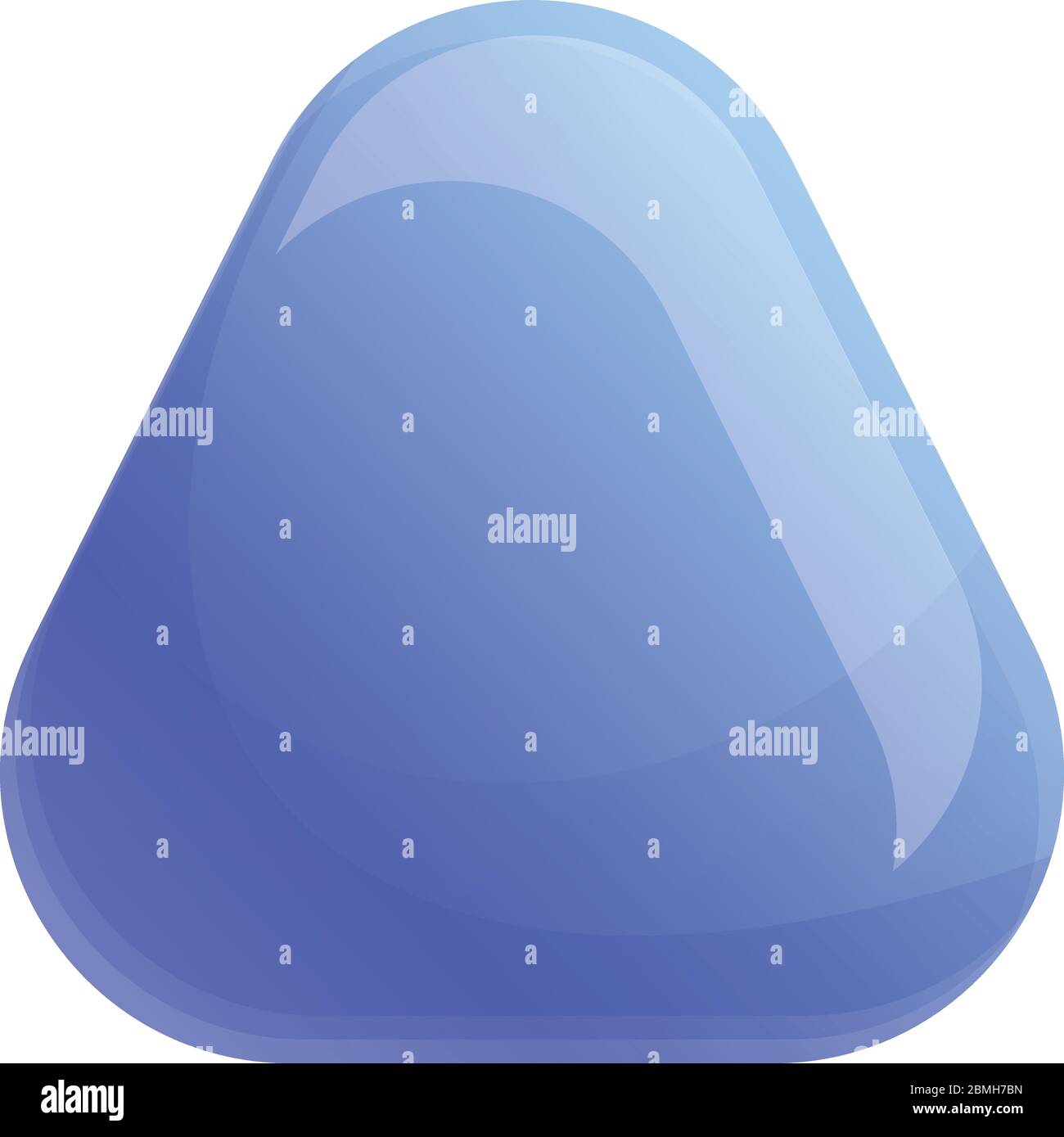 Triangle pill icon. Cartoon of triangle pill vector icon for web design ...