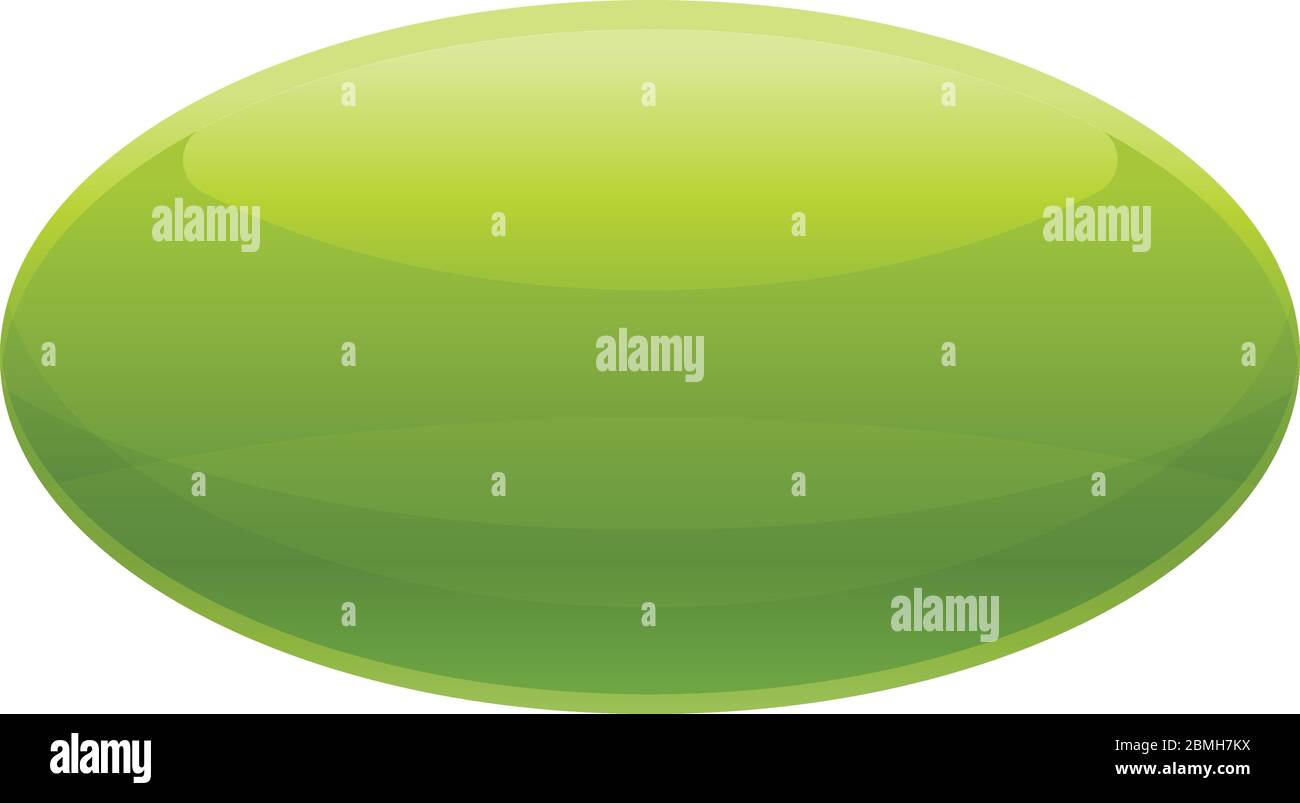 Doctor green capsule icon. Cartoon of doctor green capsule vector icon ...