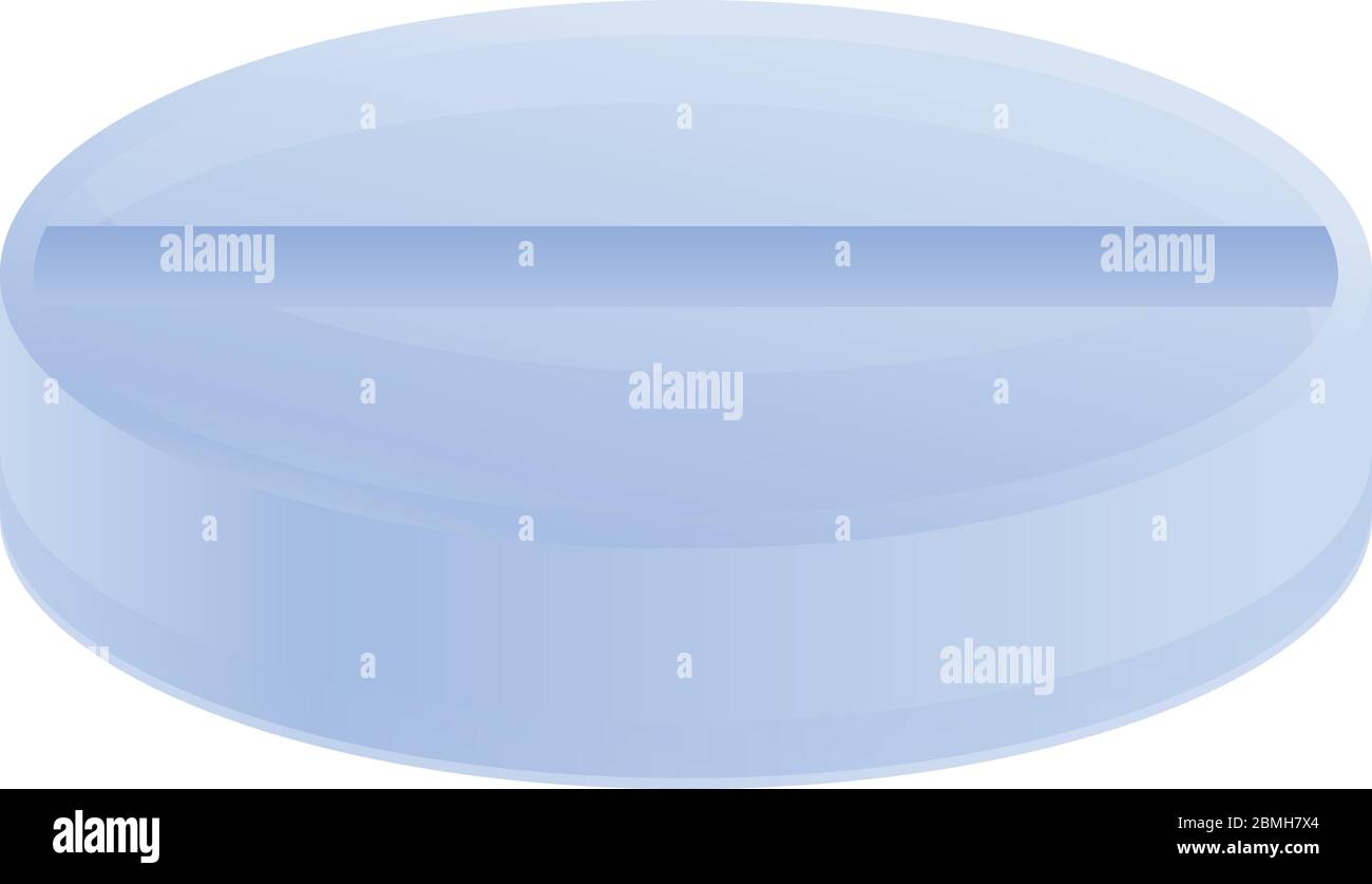 Dose round pill icon. Cartoon of dose round pill vector icon for web ...