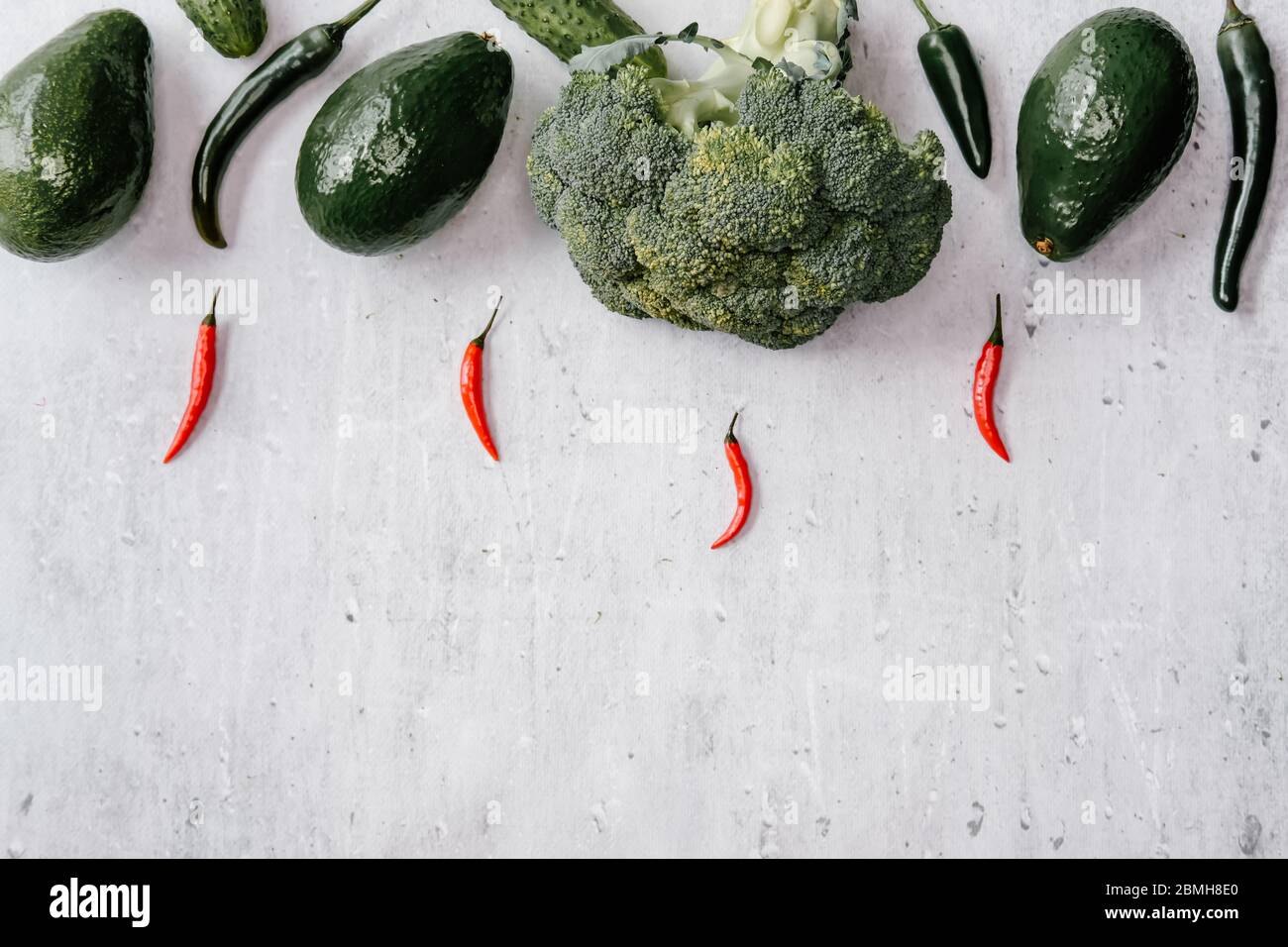 Flat lay vegetables full frame hi-res stock photography and images - Alamy