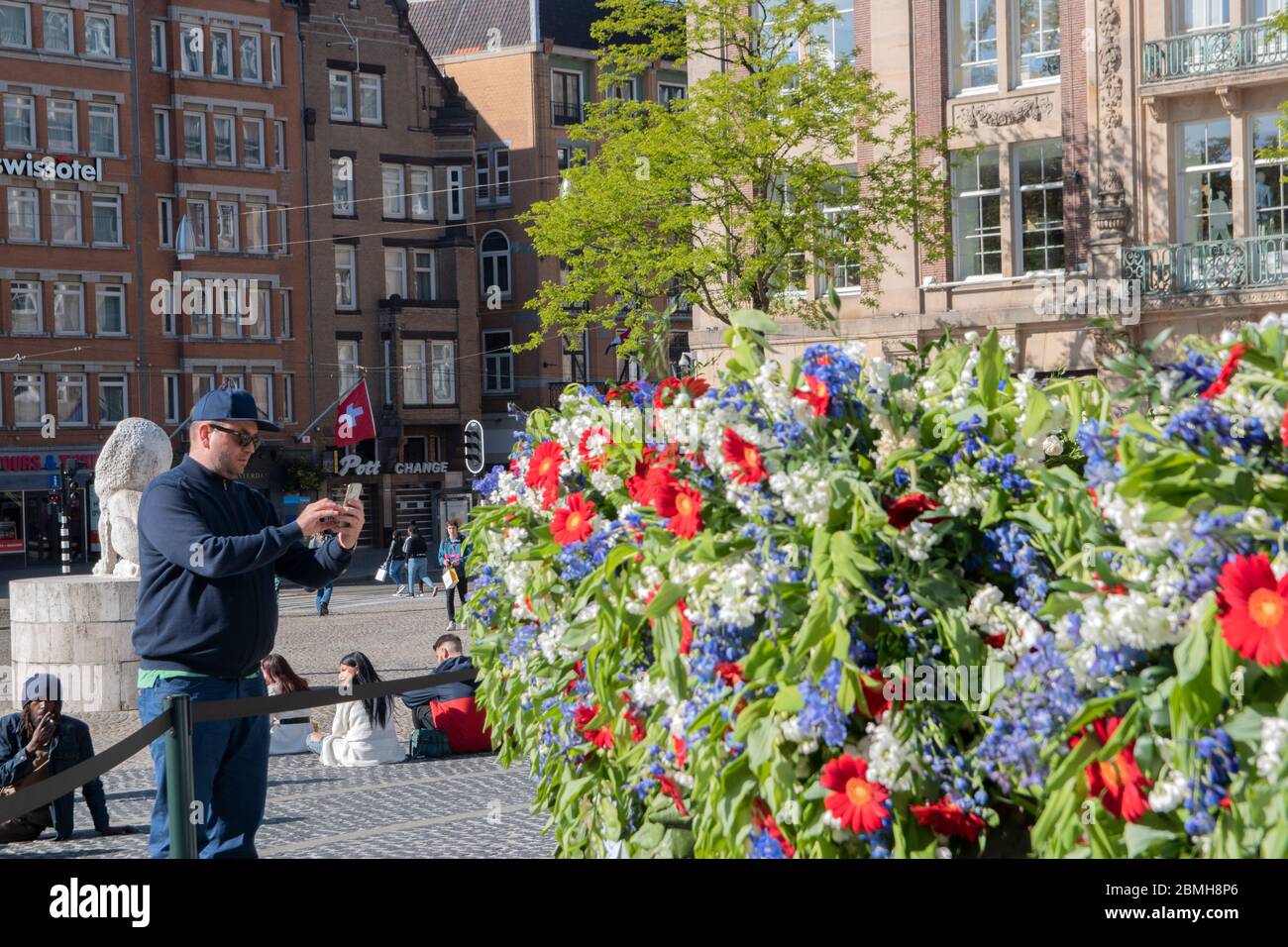 Man Taking Pictures At The Remembrance Of The Dead Statue On The 4th Of ...