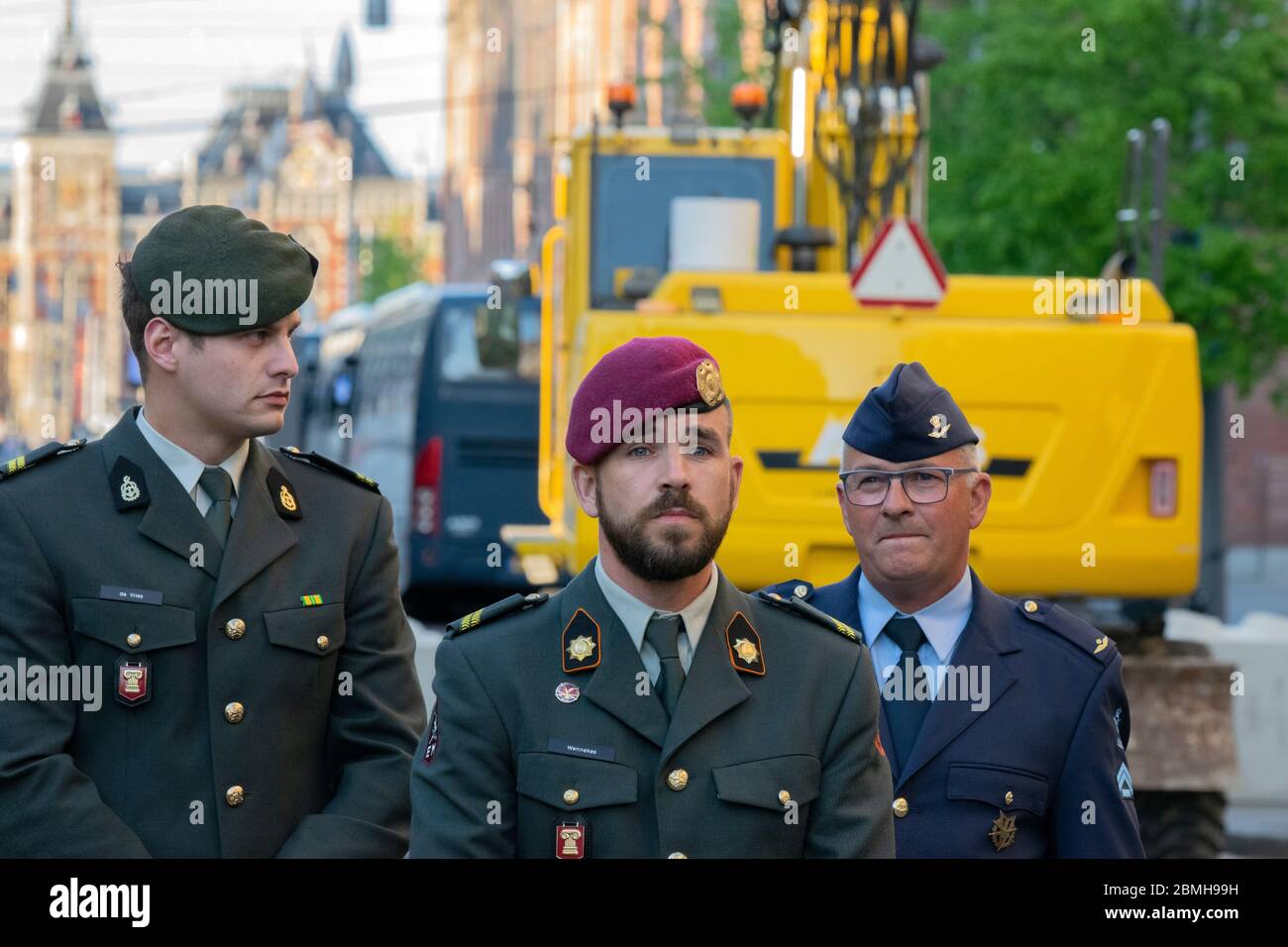 Military Preparing For The Remembrance Of The Dead Day At Amsterdam The ...