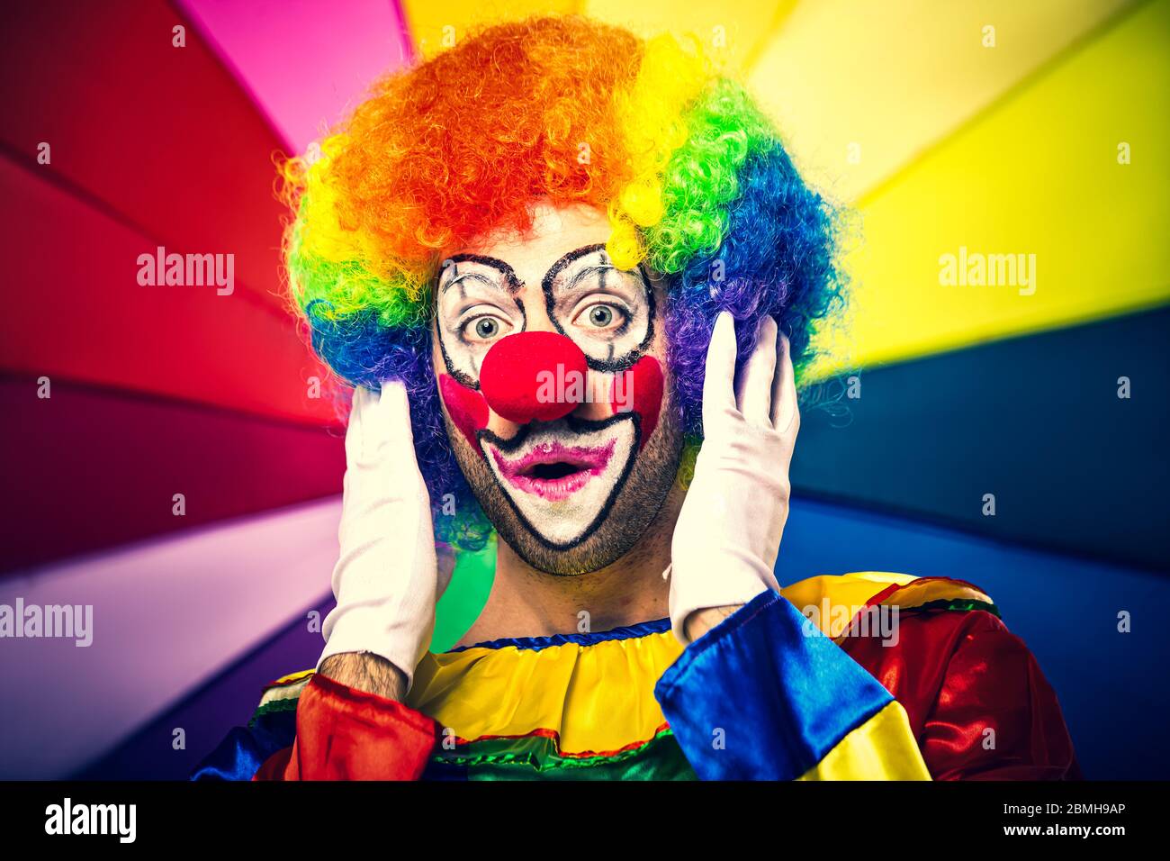 Surprised clown face hi-res stock photography and images - Alamy