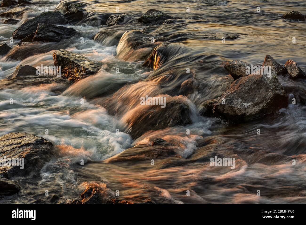 long exposure of a river Stock Photo - Alamy
