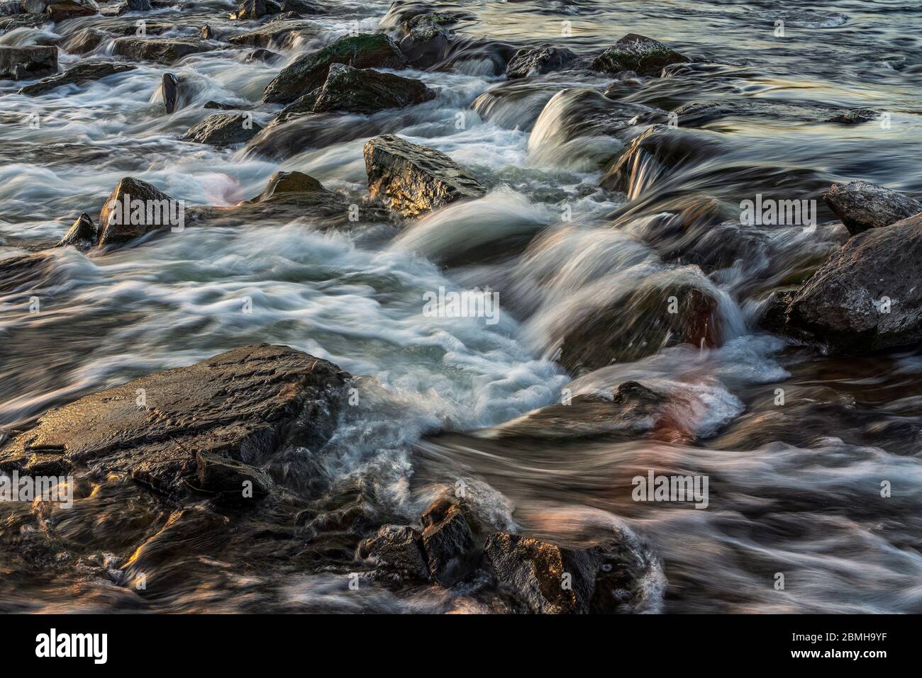 long exposure of a river Stock Photo - Alamy