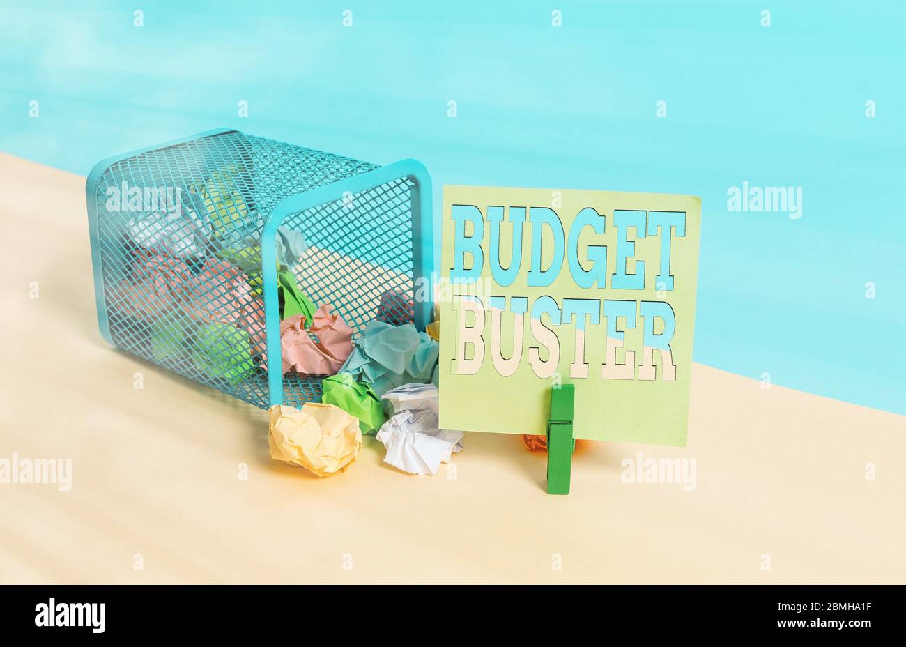 Word writing text Budget Buster. Business photo showcasing Carefree ...
